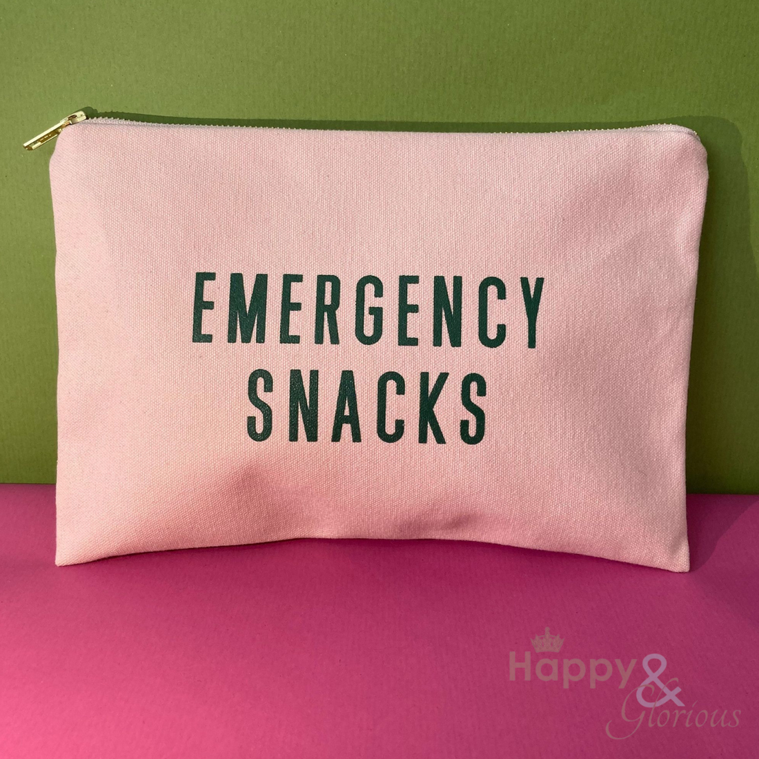 Emergency snacks zip purse – Happy & Glorious